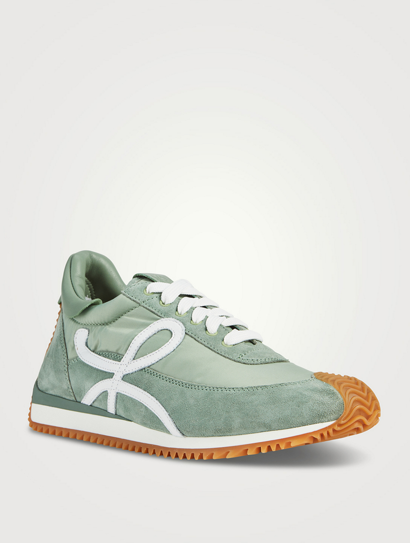 LOEWE Flow Runner Nylon And Suede Sneakers | Holt Renfrew Canada