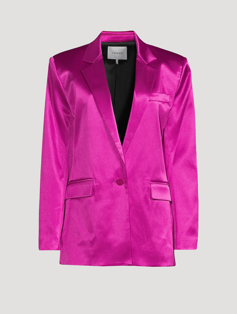 FRAME Satin Blazer | Holt Renfrew Canada
