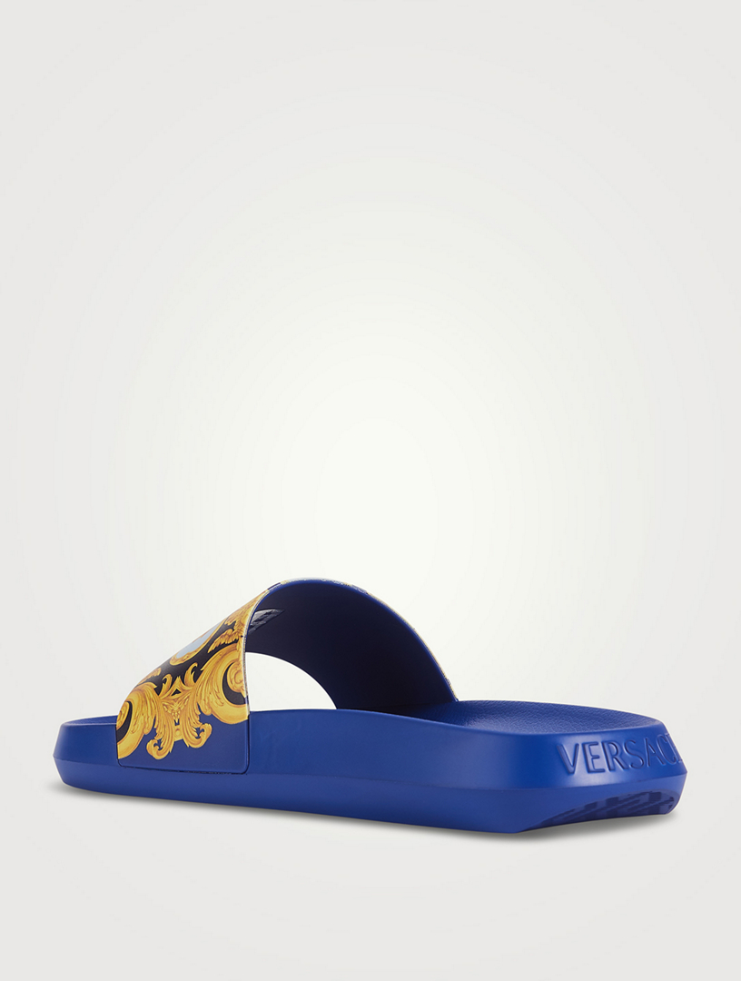 VERSACE Barocco Pool Slides | Holt Renfrew Canada