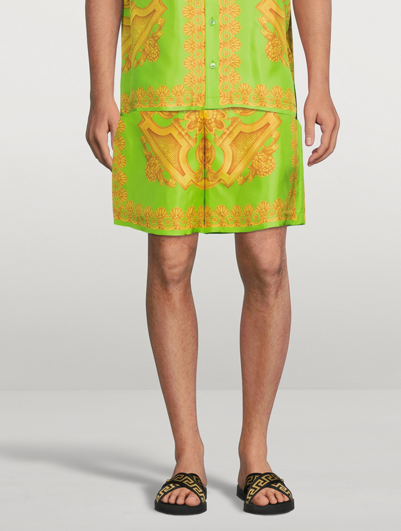VERSACE Barocco 660 Silk Shorts | Holt Renfrew Canada