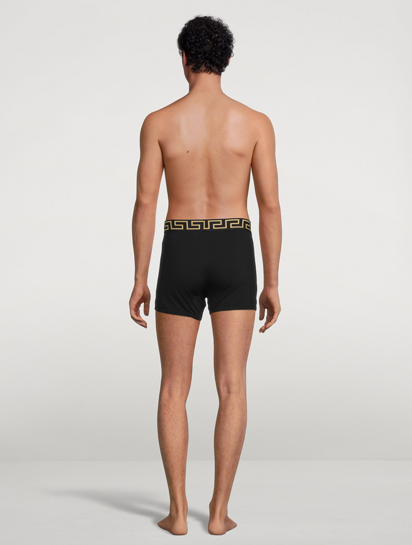VERSACE Pack Of Two Greca Border Boxer Briefs | Holt Renfrew Canada