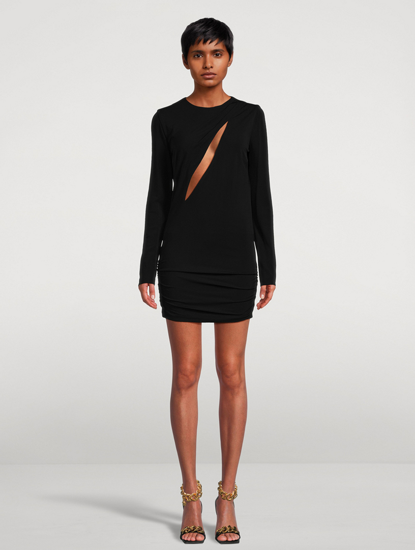 VERSACE Slashed Mini Dress | Holt Renfrew Canada