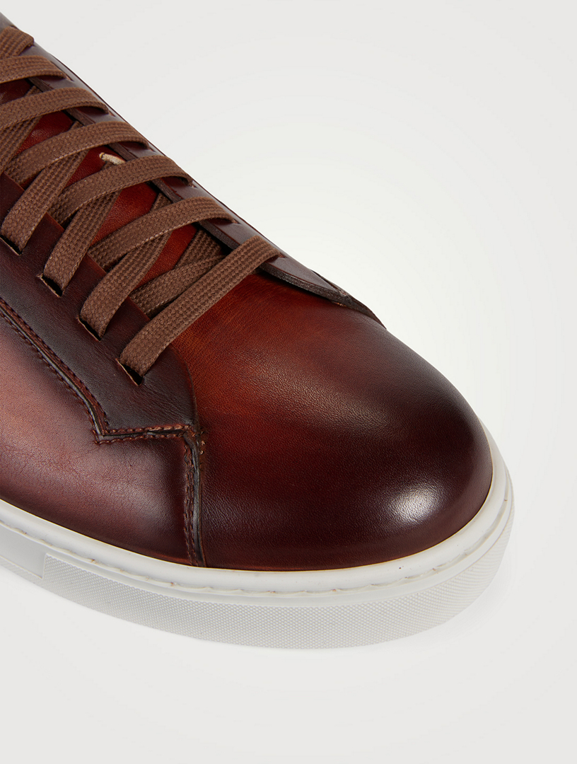 MAGNANNI Amadeo Leather Laced Sneakers | Holt Renfrew Canada