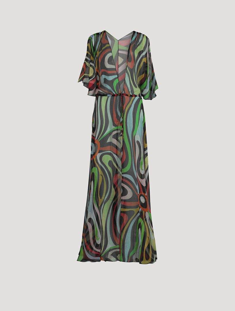 PUCCI Marmo Silk Creponne Beach Robe | Holt Renfrew Canada
