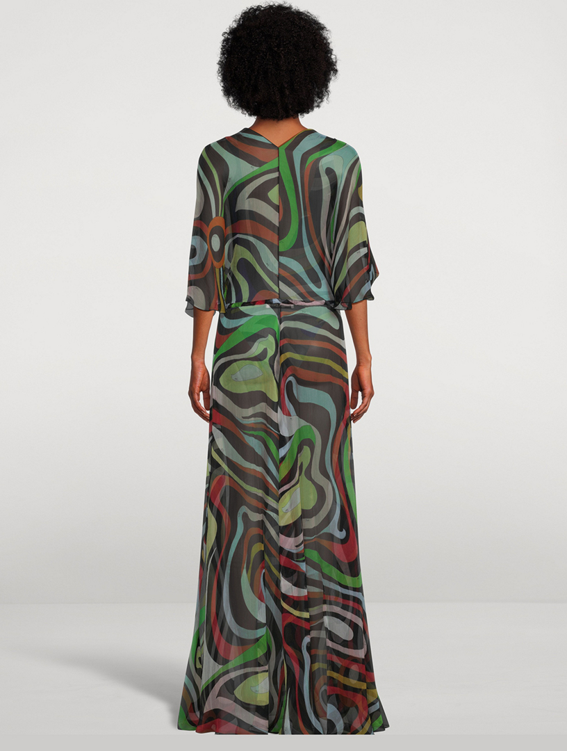 PUCCI Marmo Silk Creponne Beach Robe | Holt Renfrew Canada