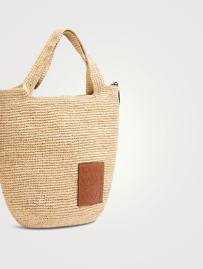 LOEWE Mini Slit Raffia Tote Bag | Holt Renfrew Canada