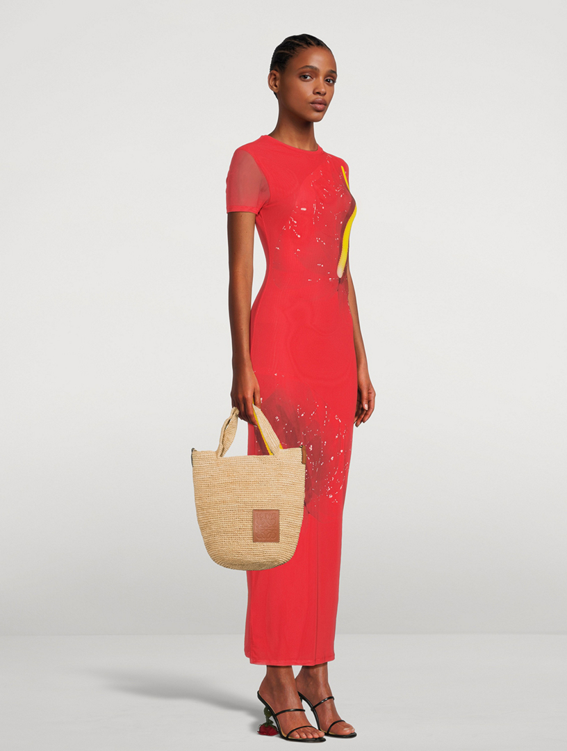 LOEWE Mini Slit Raffia Tote Bag | Holt Renfrew Canada