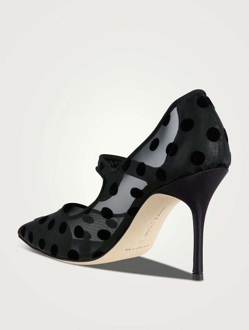 MANOLO BLAHNIK Camparimesh Mary Jane Pumps | Holt Renfrew