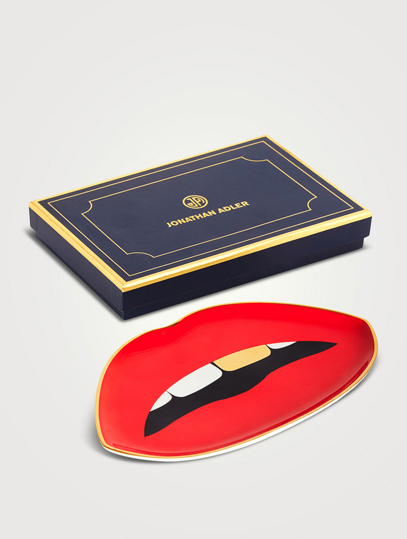 JONATHAN ADLER Lips Porcelain Trinket Tray | Holt Renfrew Canada