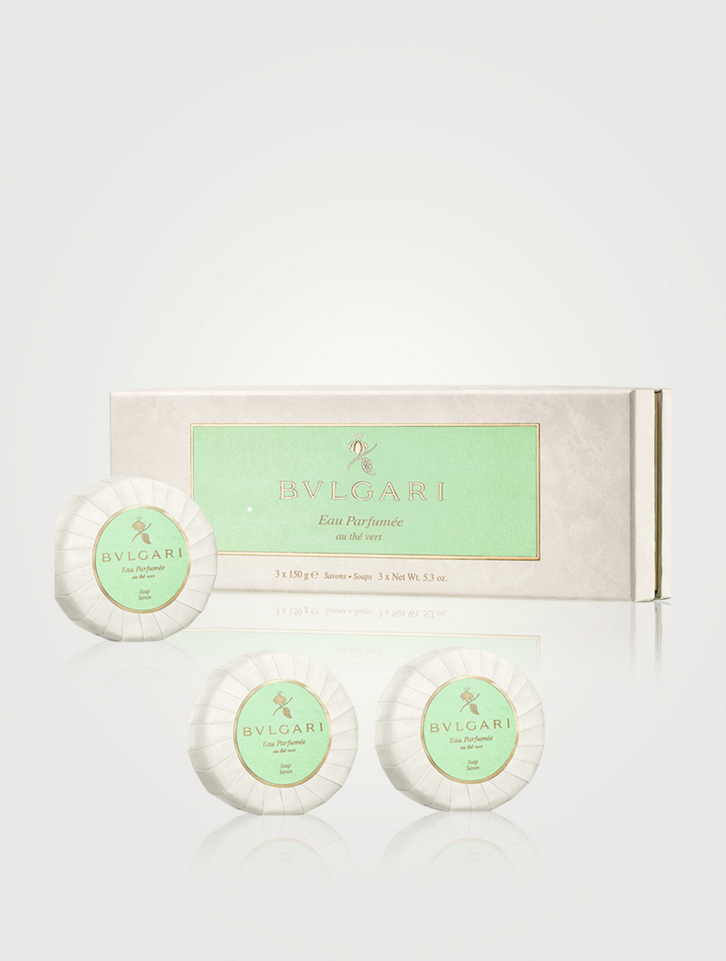 BVLGARI Eau Parfumée au Thé Vert 3-Piece Soap Set | Holt Renfrew Canada