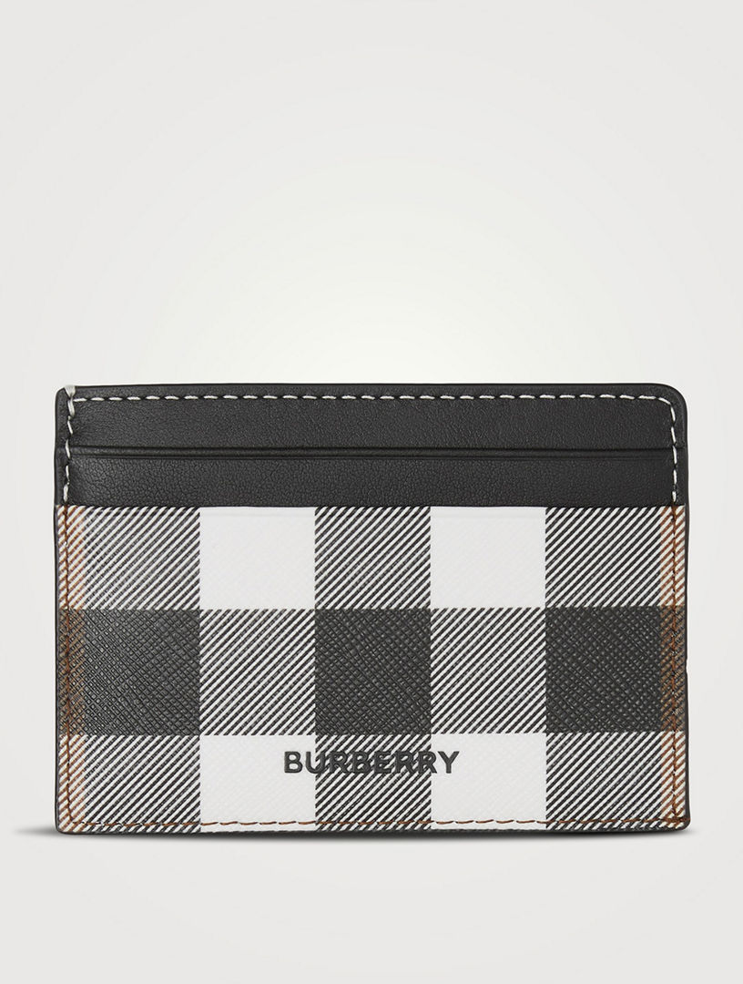 BURBERRY Check And Leather Card Case | Holt Renfrew