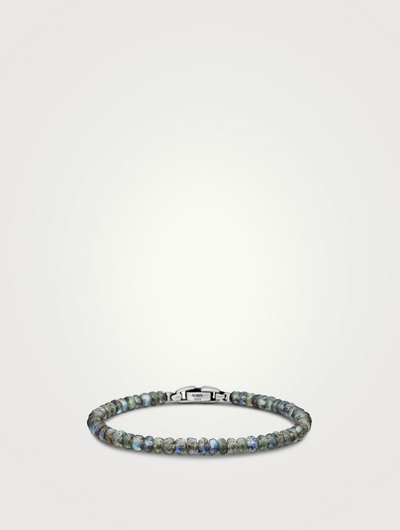 DAVID YURMAN Spiritual Beads Faceted Bracelet In Sterling Silver With Labradorite 5mm Holt Renfrew