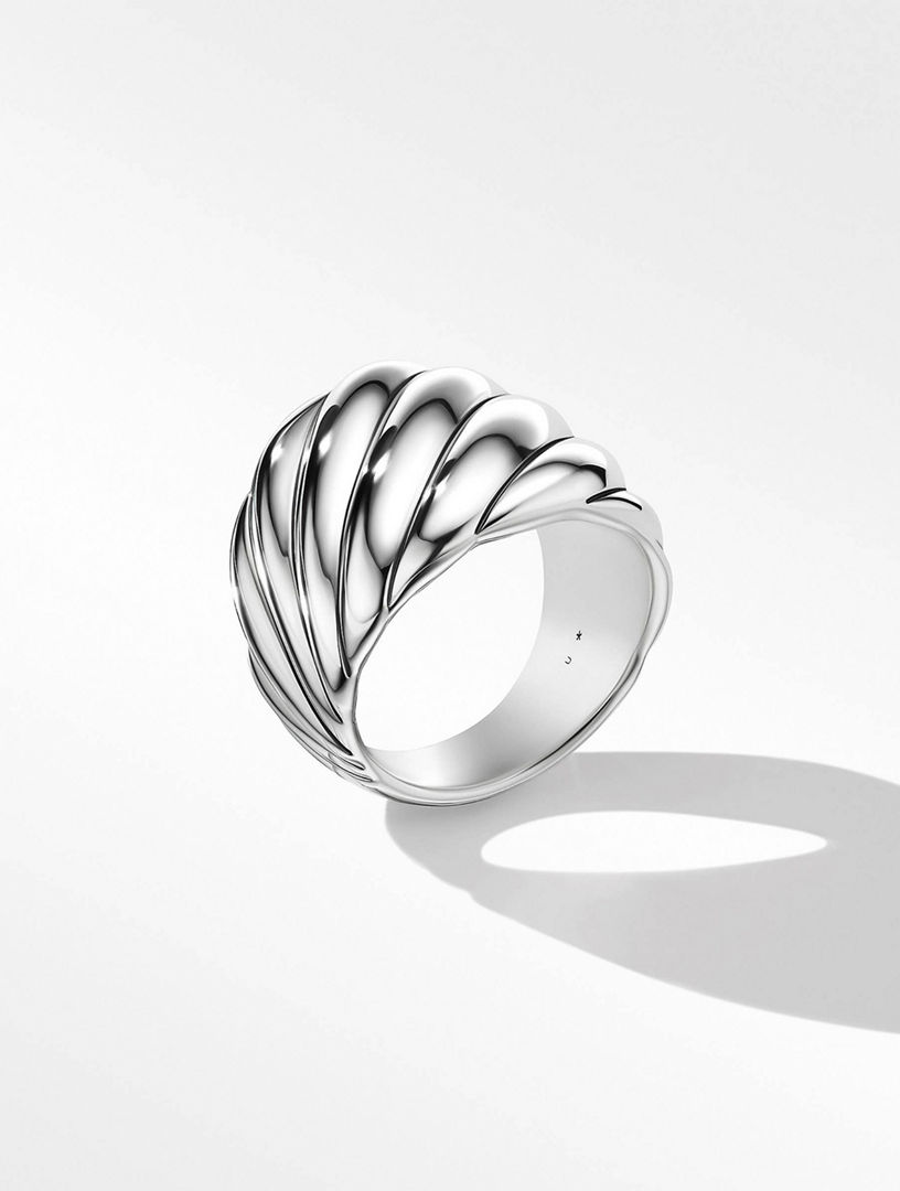 David Yurman Sculpted Cable Ring In Sterling Silver Holt Renfrew