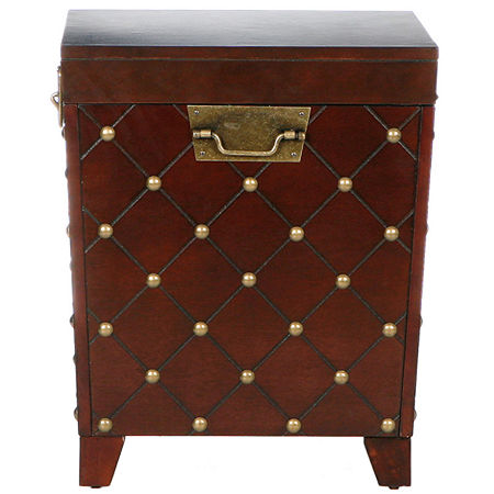 Nailhead Trunk 20″ End Table | Aizio