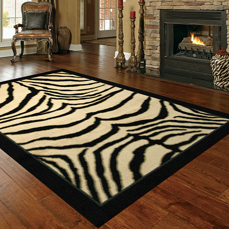 Mohawk Home Zebra Safari Rectangular Rugs – Twittercube
