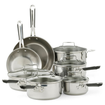Emeril 12-pc. Stainless Steel Cookware Set + Bonus | Roolia