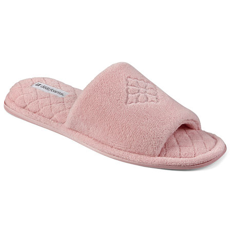 Dearfoams Terry Open-toe Scuff Slippers – Browsexs