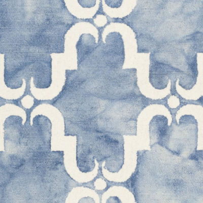 Safavieh Dip Dye Collection Wendell Geometric Round Area Rug - JCPenney