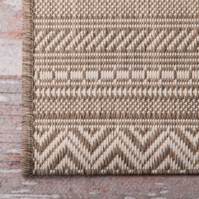 nuLoom Erlinda Tribal Outdoor Rectangular Rug-JCPenney, Color: Beige