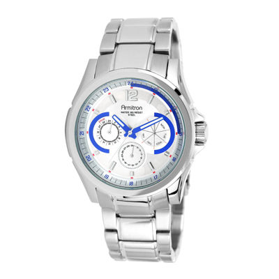 Armitron All Sport Mens Silver-tone Stainless Steel Watch | Mycast