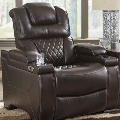 Signature Design By Ashley® Warnerton Power Recliner, Color: Chocolate ...
