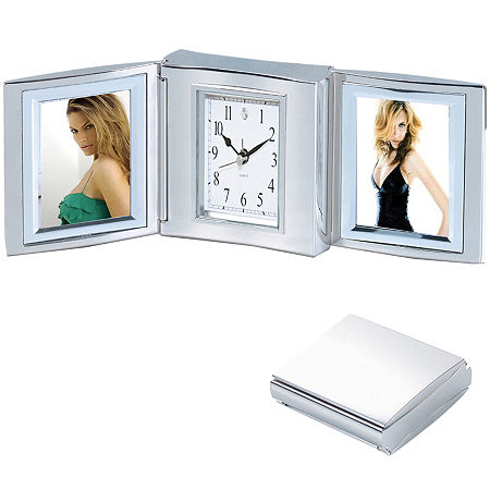 Trifold Alarm Clock And Double Photo Frame – Feedworks