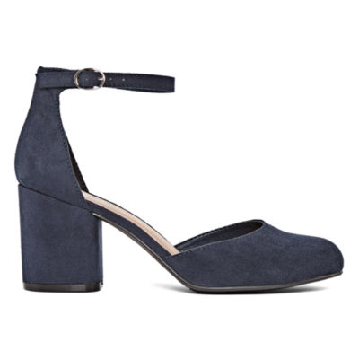 Pop Womens Gal Block Heel Pumps - JCPenney