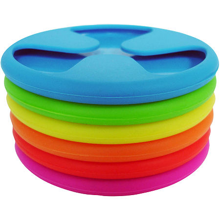 Epicureanist Set Of 6 Silicone Wine Grip Coasters | Livefly