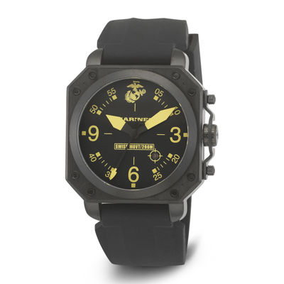 Wrist Armor C4 Mens Us Marine Corps Stainless Steel Swiss Quartz Watch ...