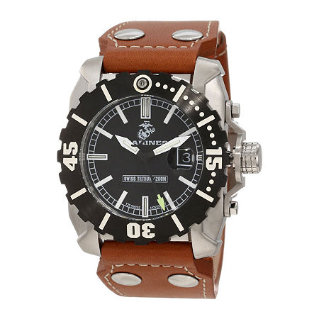 Wrist Armor Wa122 Mens Us Marine Corps Tritium Hands Watch | Kazzy