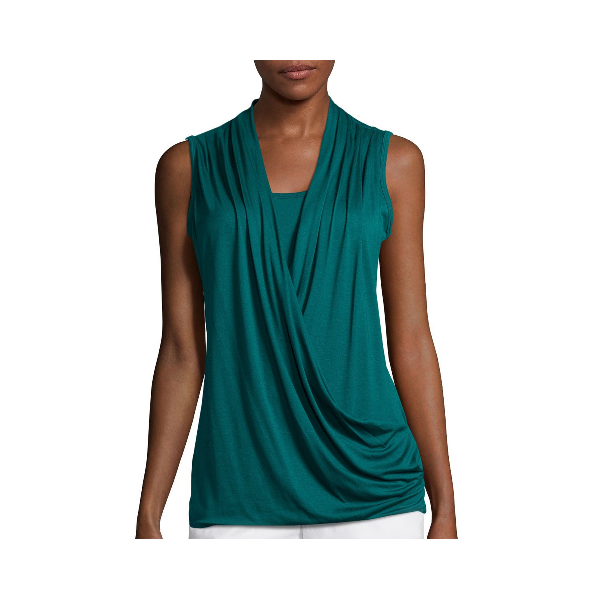 UPC 085171160067 - Liz Claiborne Crossover Wrap Tank Top | upcitemdb.com