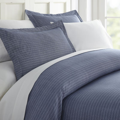 Casual Comfort Premium Ultra Soft Blue Diamond Pattern Duvet Cover Set ...