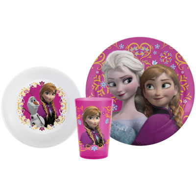 Zak Designs Frozen Anna And Elsa 3-pc. Dinnerware Set | Myloo