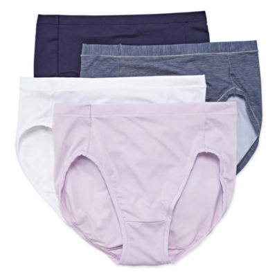 Hanes Ultimate Cool Comfort 4 Pc Microfiber High Cut Panty Jcpenney