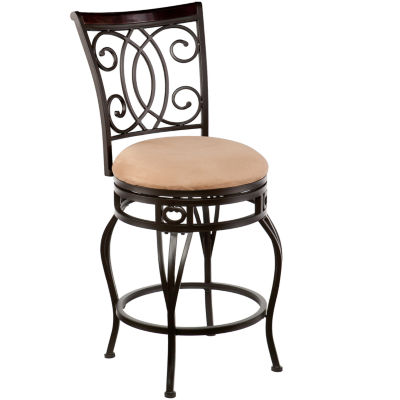 Devon Swivel Barstool With Back | Aizio