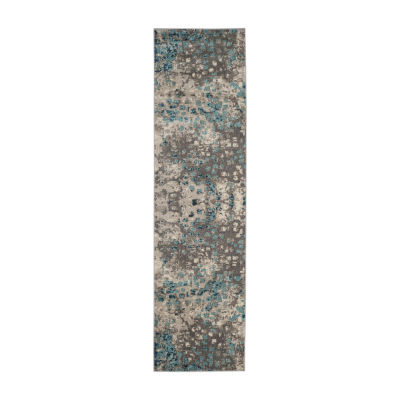 Safavieh Monaco Collection Doreen Abstract RunnerRug, Color: Pink Multi ...