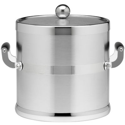 3-qt. Brushed Chrome Ice Bucket | Eaba