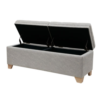 Madison Park Jaxon Storage Bench-JCPenney, Color: Grey Multi