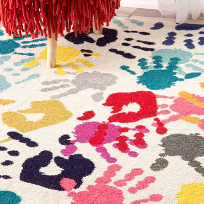 nuLoom Pinkie Handprint Rug, Color: Multi - JCPenney
