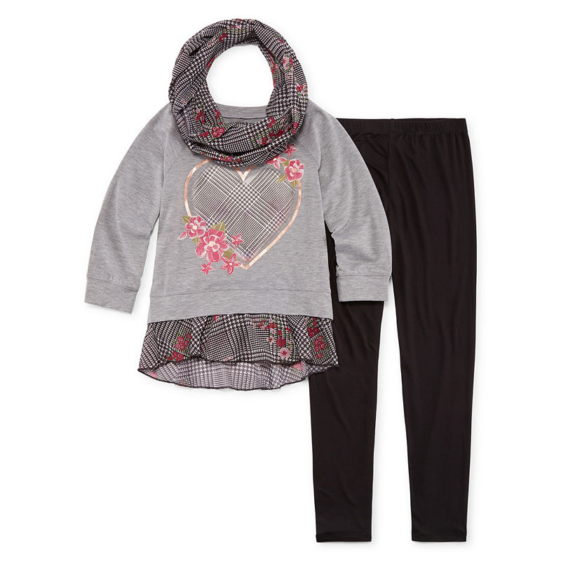 885872938596 UPC - Girls (7 16) Beautees 3pc. Heart Top Scarf | UPC Lookup