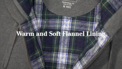 Men's Athletic Sweats, Hooded Full-Zip, Flannel-Lined | Sweatshirts ...