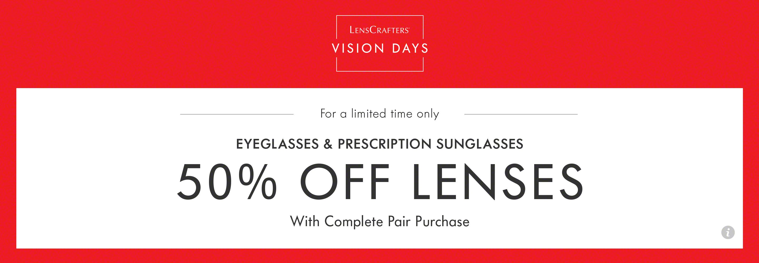 Eyewear: Glasses, Frames, Sunglasses & More at LensCrafters