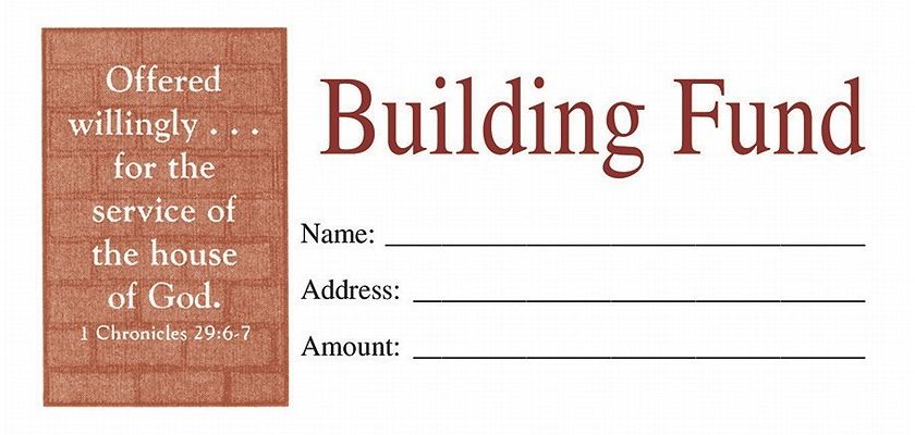 Offering Envelope: Building Fund (Package of 100) | Lifeway