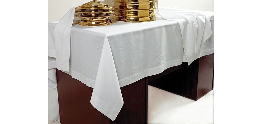 Communion Table Cover: White Blend | Lifeway