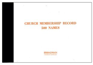 Church Membership Record Book | Lifeway