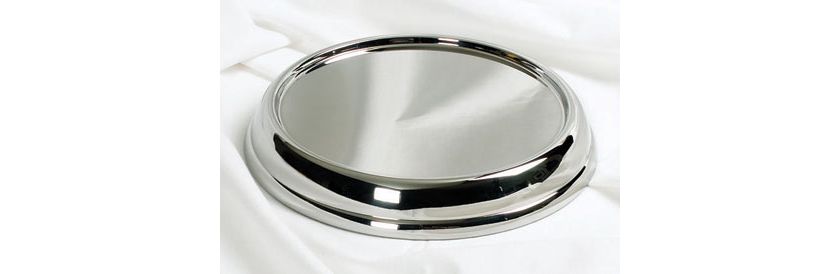 RemembranceWare: Communion Bread Plate Base - Silver Finish | Lifeway