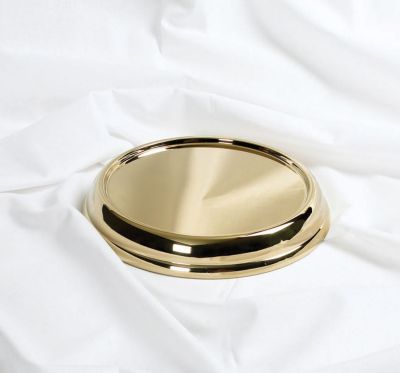 RemembranceWare: Communion Bread Plate Base - Brass Finish | Lifeway