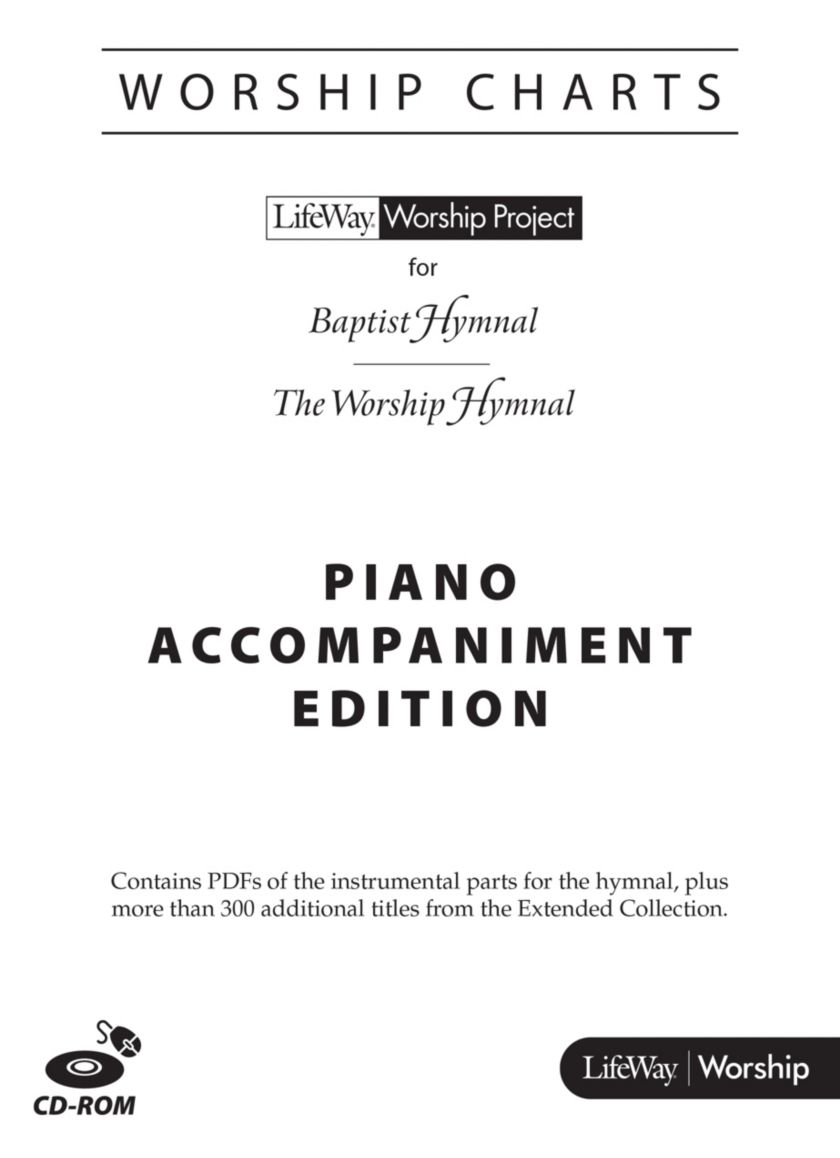 Lifeway WorshipCharts - Piano Accompaniment CD-ROM | Lifeway