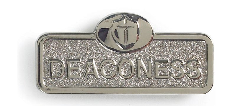 Deaconess Badge with Cross - Silver Finish | Lifeway