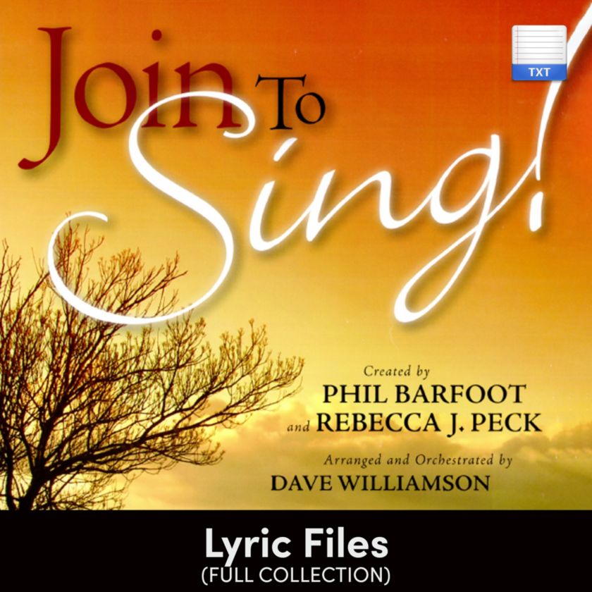 Join to Sing! - Downloadable Lyric Files [FULL COLLECTION] | Lifeway